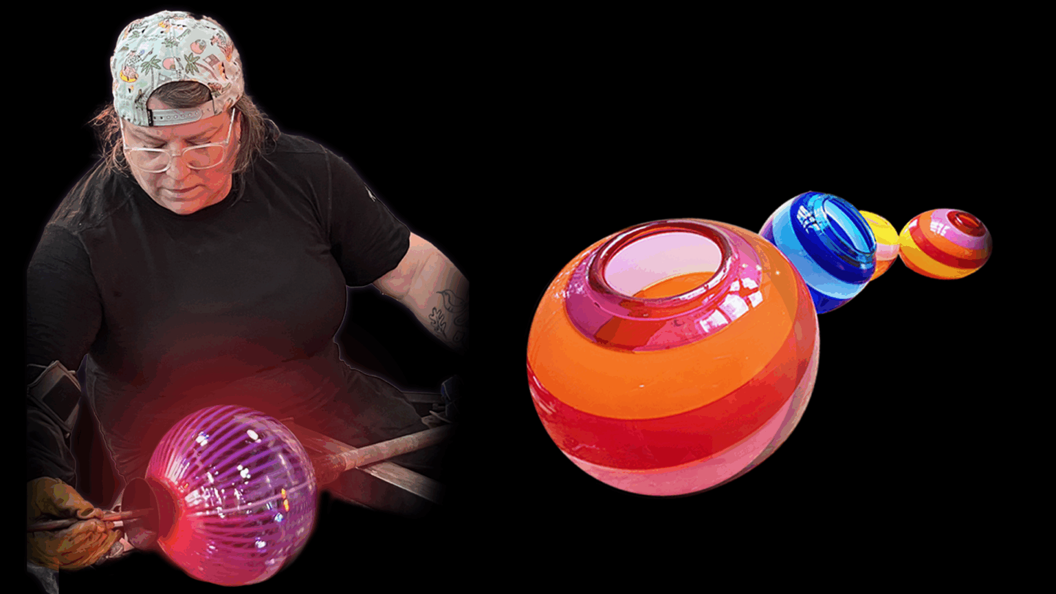 Jen Elek | Hot Shop Demo ♿ - Refract | The Seattle Glass Experience