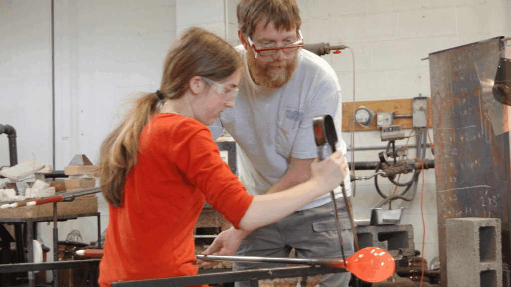 Glass Blowing Lessons at Blowing Sands Glass ♿ - Refract | The Seattle ...